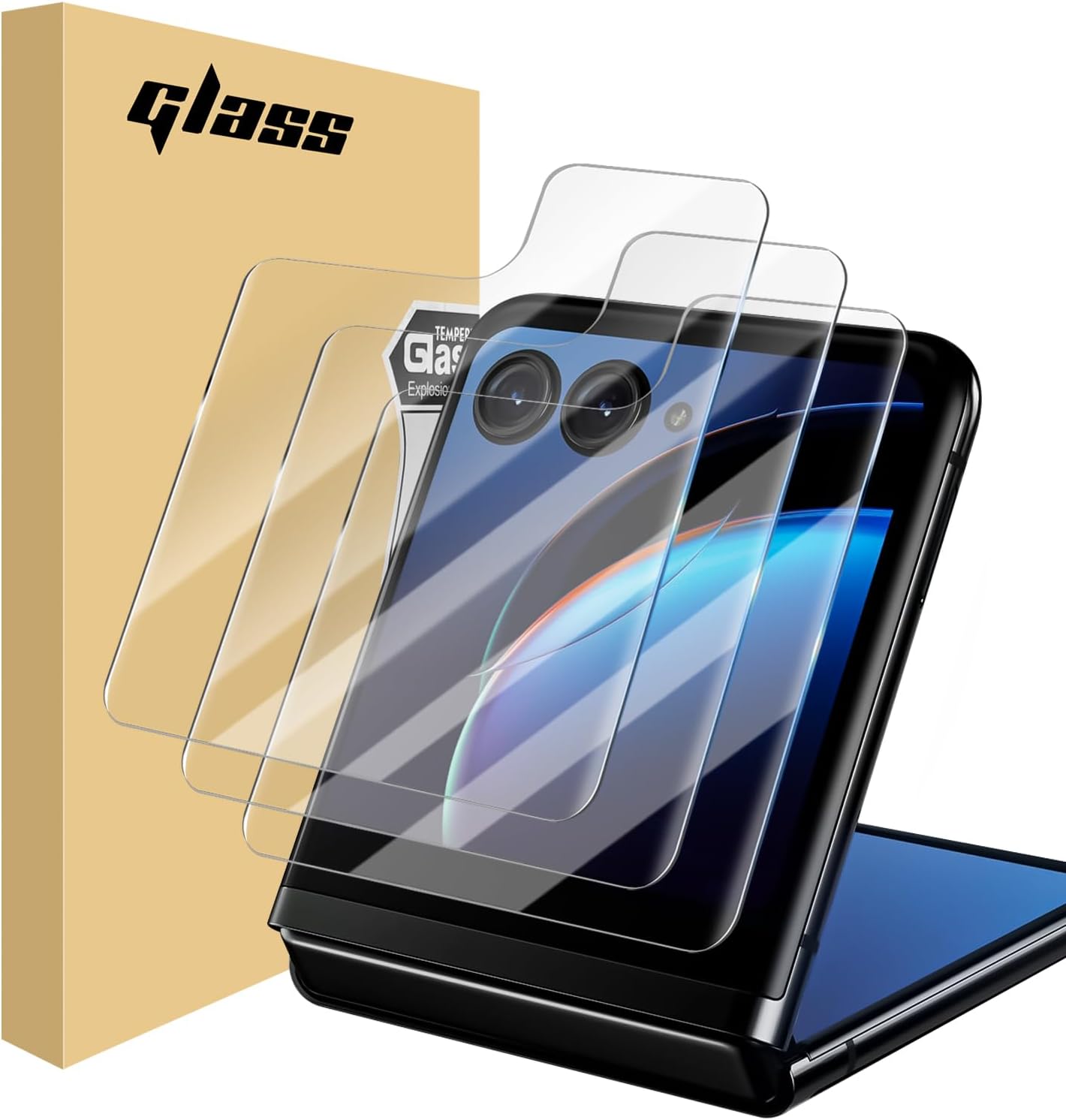 Amazon.com: NECARSIN 3 Pack Front Screen Protector for Motorola Razr ...