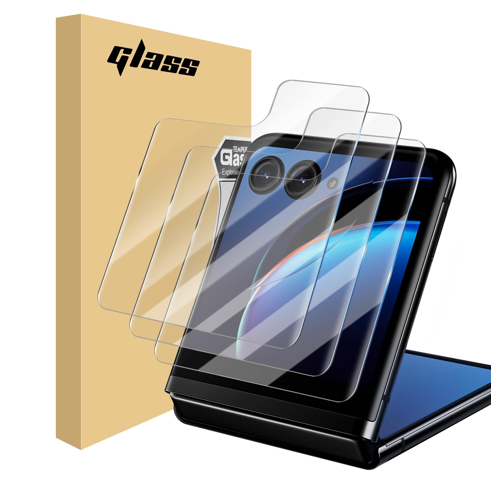 Amazon.com: NECARSIN 3 Pack Front Screen Protector for Motorola Razr ...