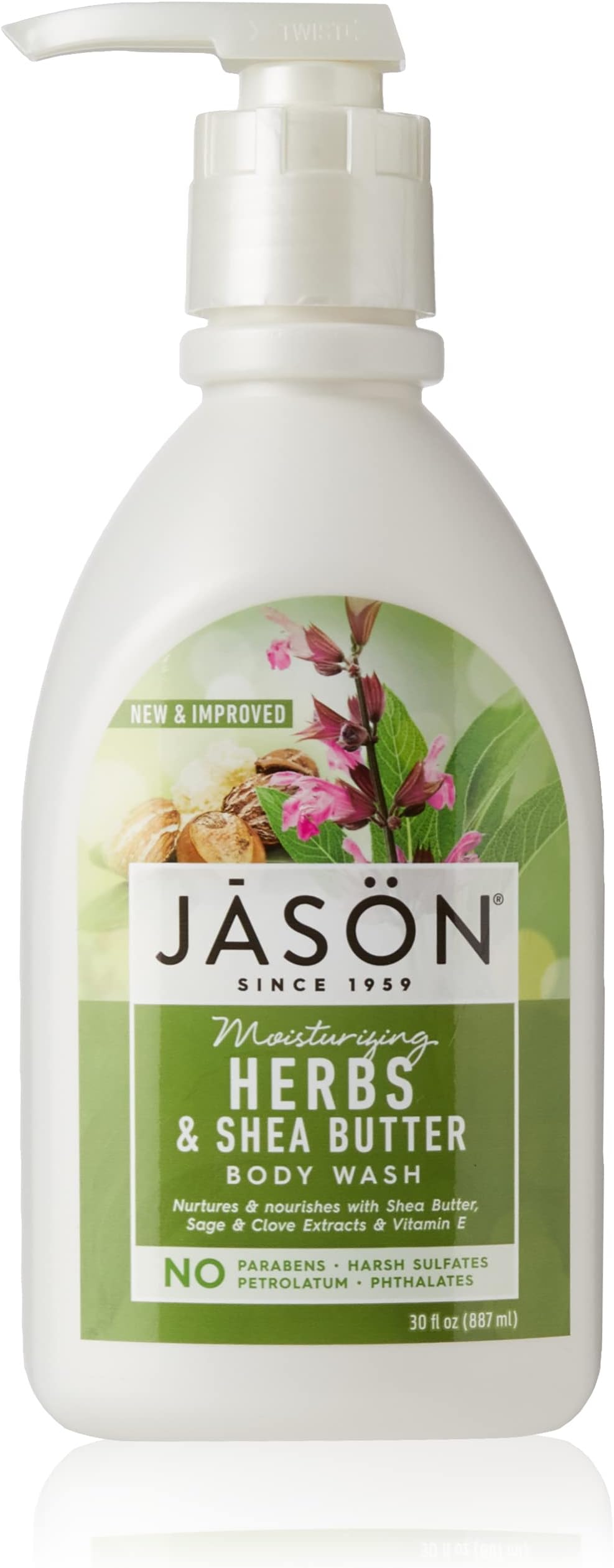 Amazon.com : JASON Natural Body Wash & Shower Gel, Moisturizing Herbs ...