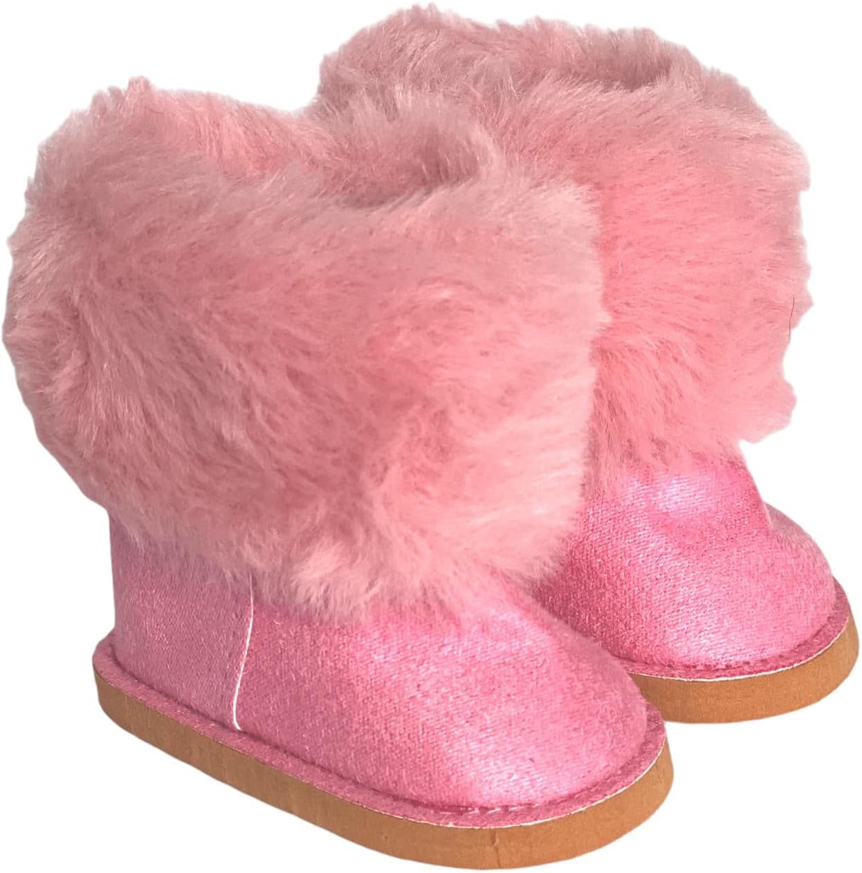 Amazon.com: MBD 18 Inch Pink Fur Doll Boots - Fits Kennedy and Friends ...