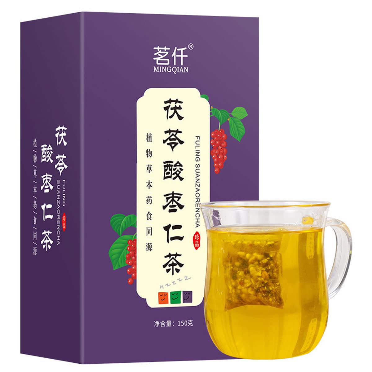 Amazon.com : Poria Spinosae Seed Tea Bag Combination herbal tea plum ...