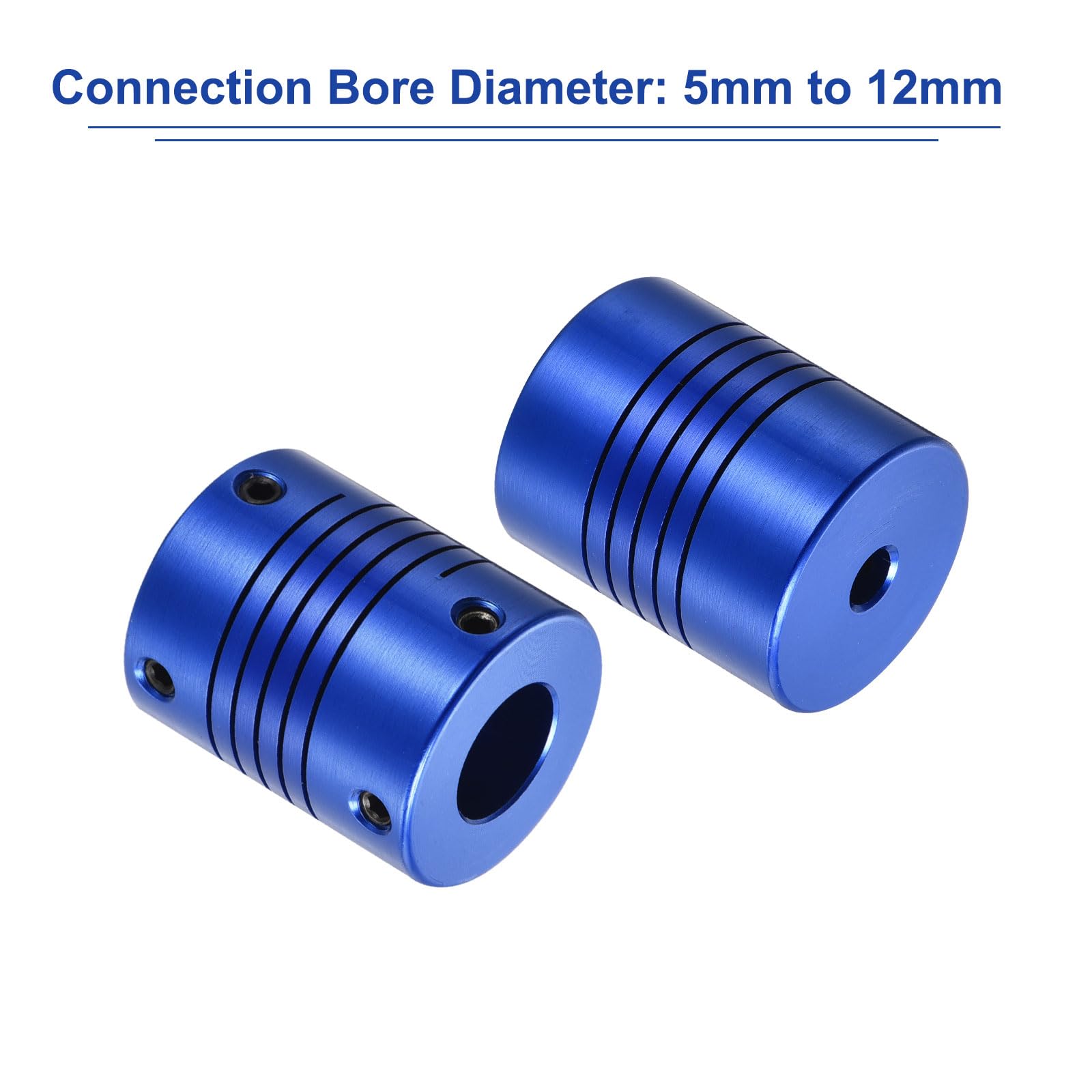 8mm To 10mm Bore Uxcell Coupling For Servo Stepper Motors Flexible Shaft