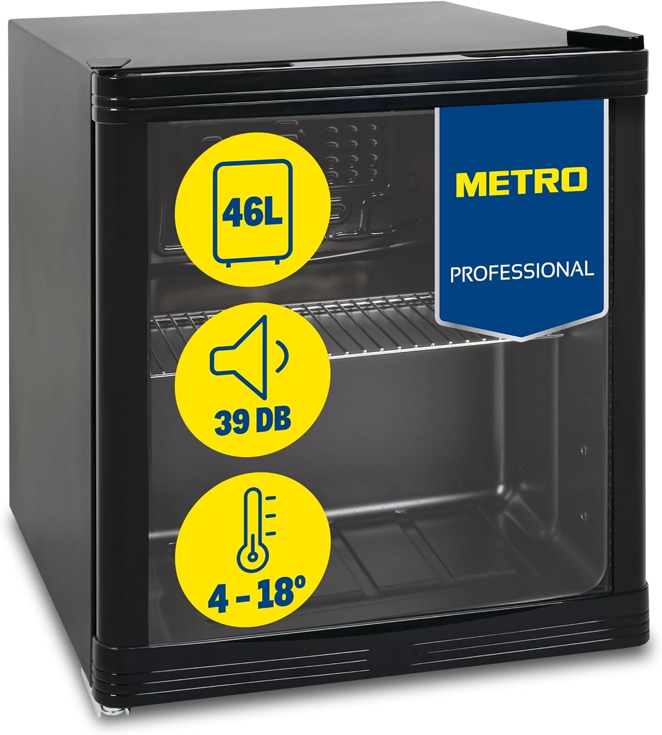 METRO Professional Mini Frigo per Bevande GPC1046 Con Porta in Vetro ...