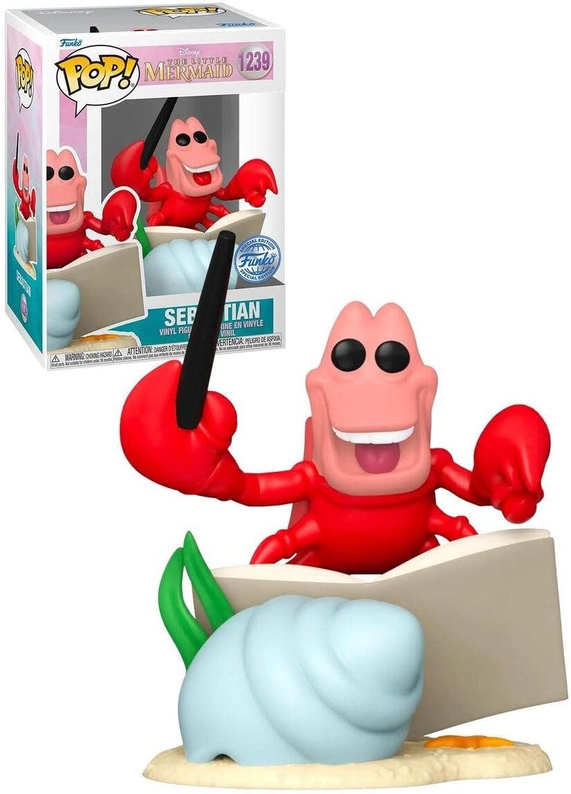 The Little Mermaid Sebastian Pop! Vinyl-Figur Entertainment Earth ...