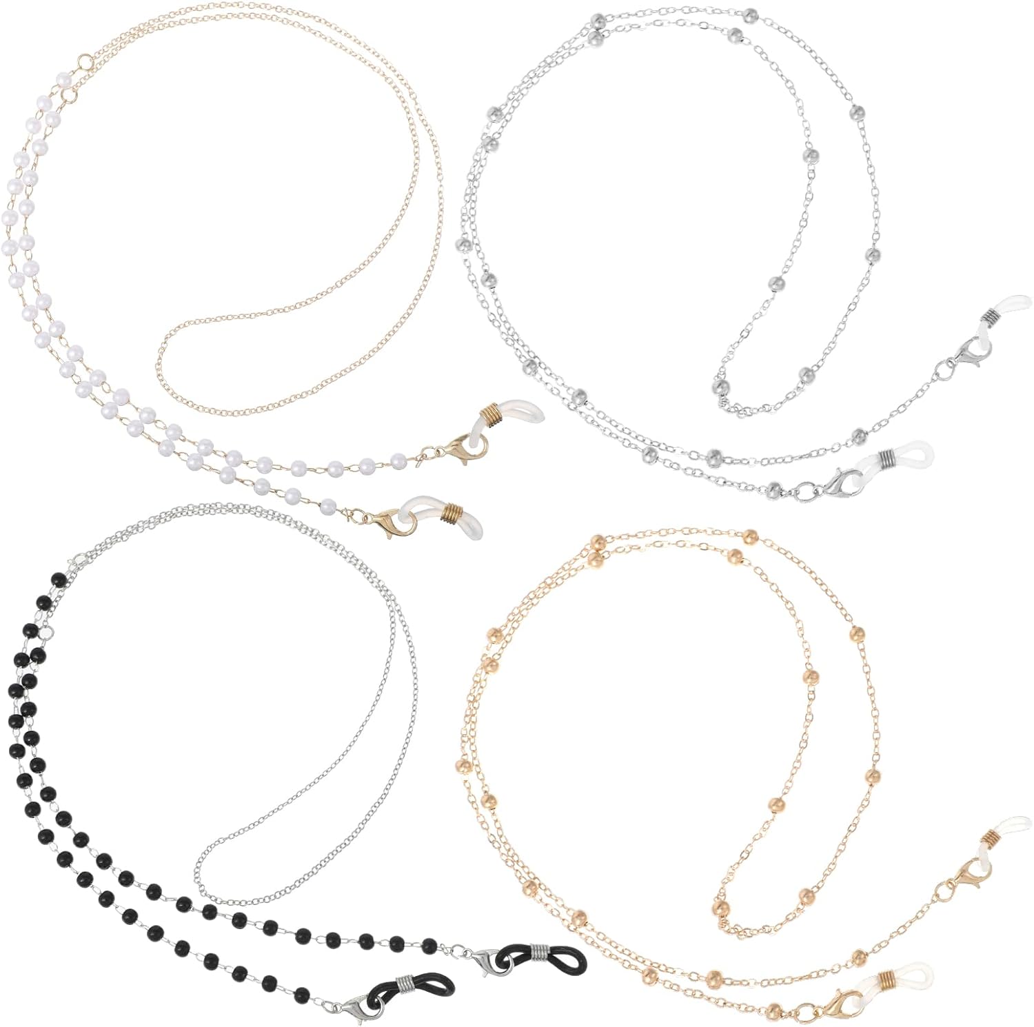 Amazon.com: Ouligay Glasses Chain for Women Stylish, 4 Pcs Zinc Alloy ...