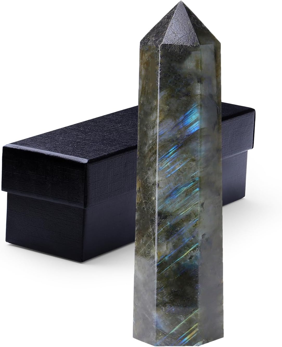 Amazon.com: ZHIYUXI 4" Labradorite Crystals and Healing Stones ...