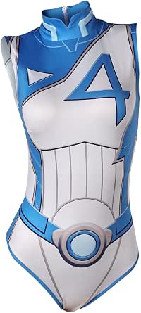 Amazon.com: Auoctey Invisible Woman Costume Swimsuit Cosplay Women ...