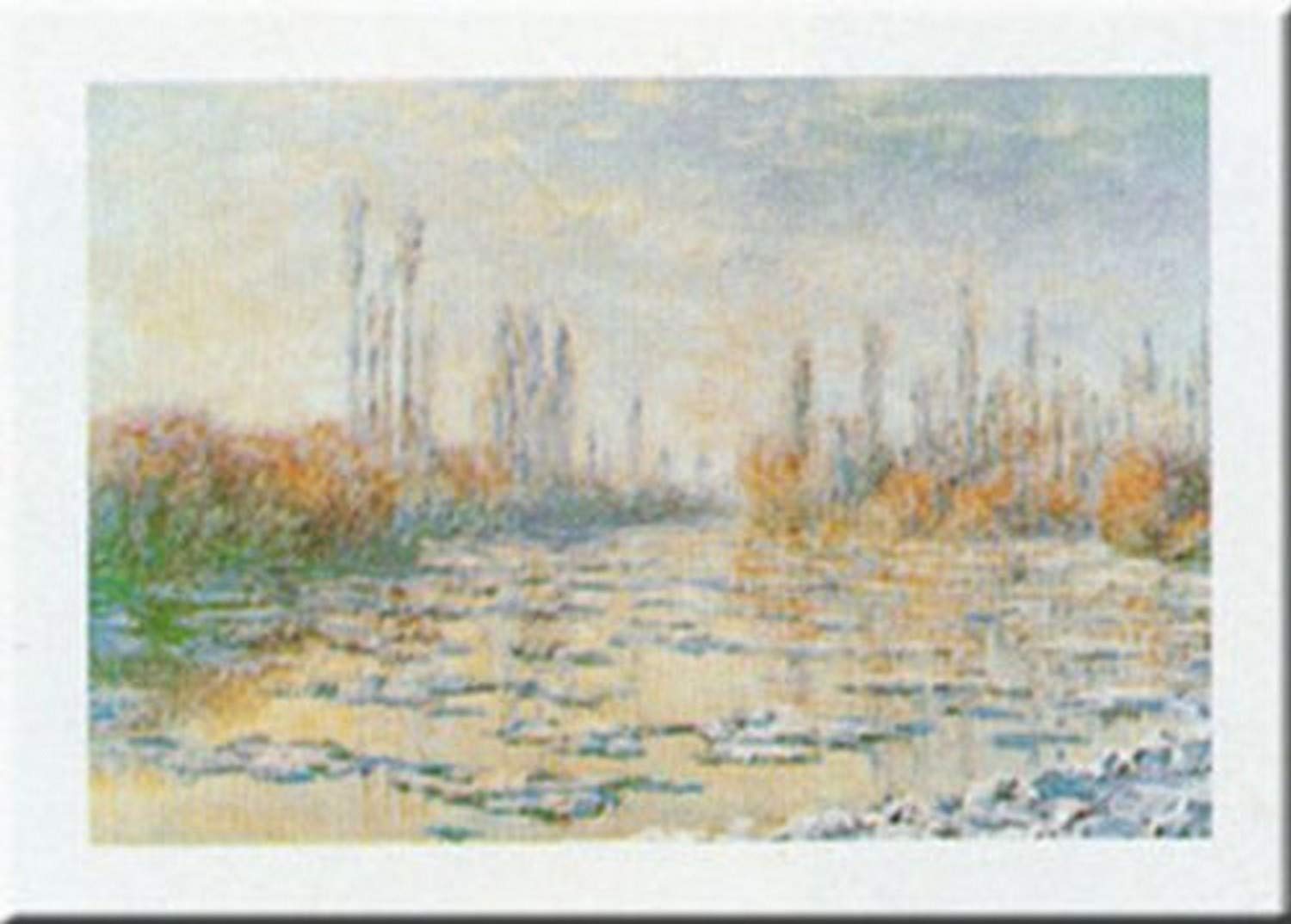 Buyartforless The Thawing by Claude Monet 20x28 Art Print Poster ...