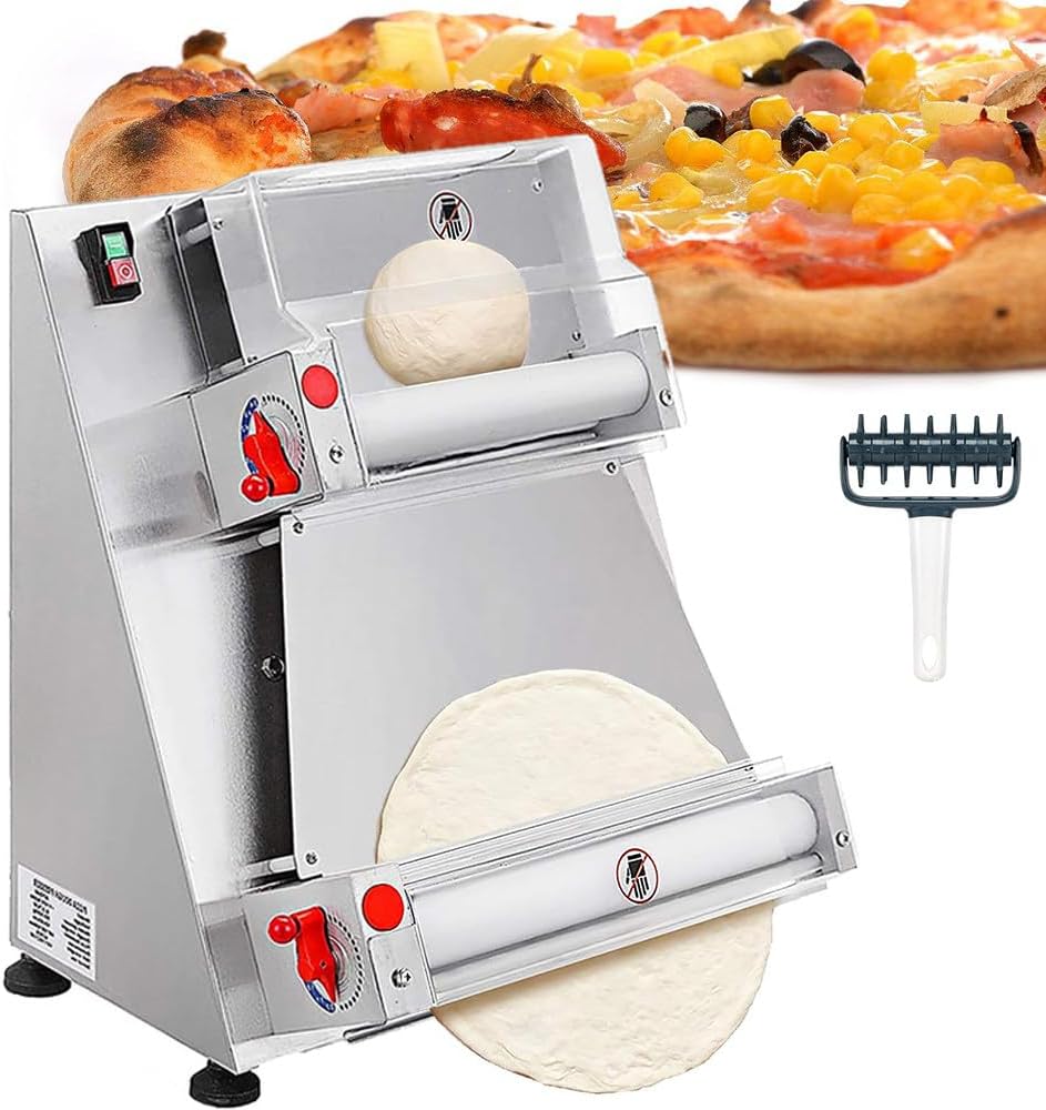 Amazon.com: Automatic Pizza Dough Press Machine 6-15 Inch, 370W Heavy ...