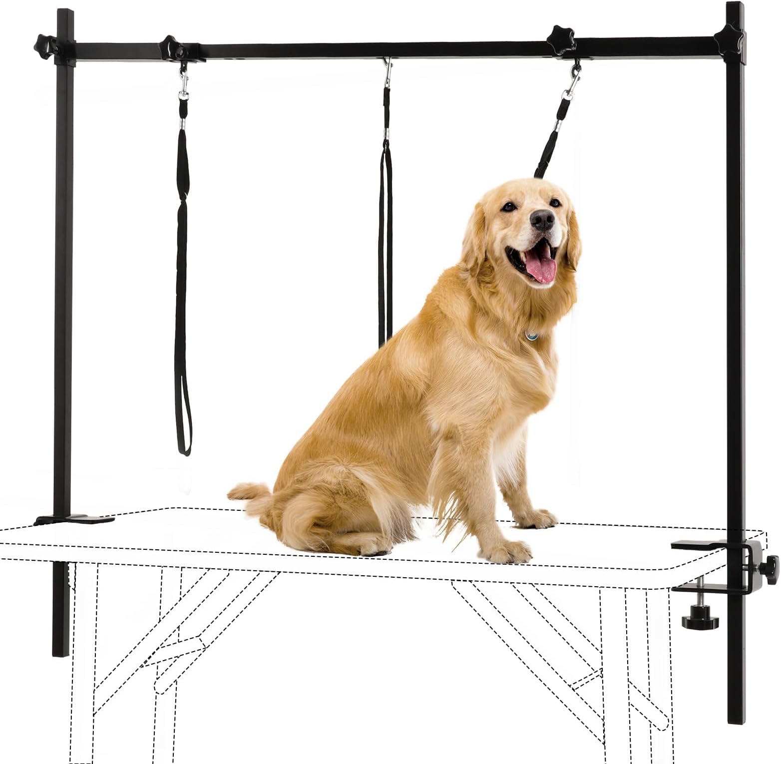 KELIXU Dog Grooming Arm with Clamps - H Shape, Pet Grooming Table Arm ...