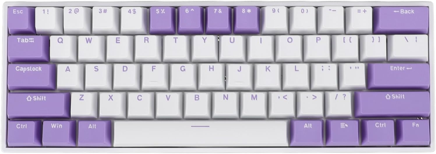 Amazon.com: 61 Keys RGB Mechanical Gaming Keyboard, USB C Wired Backlit ...
