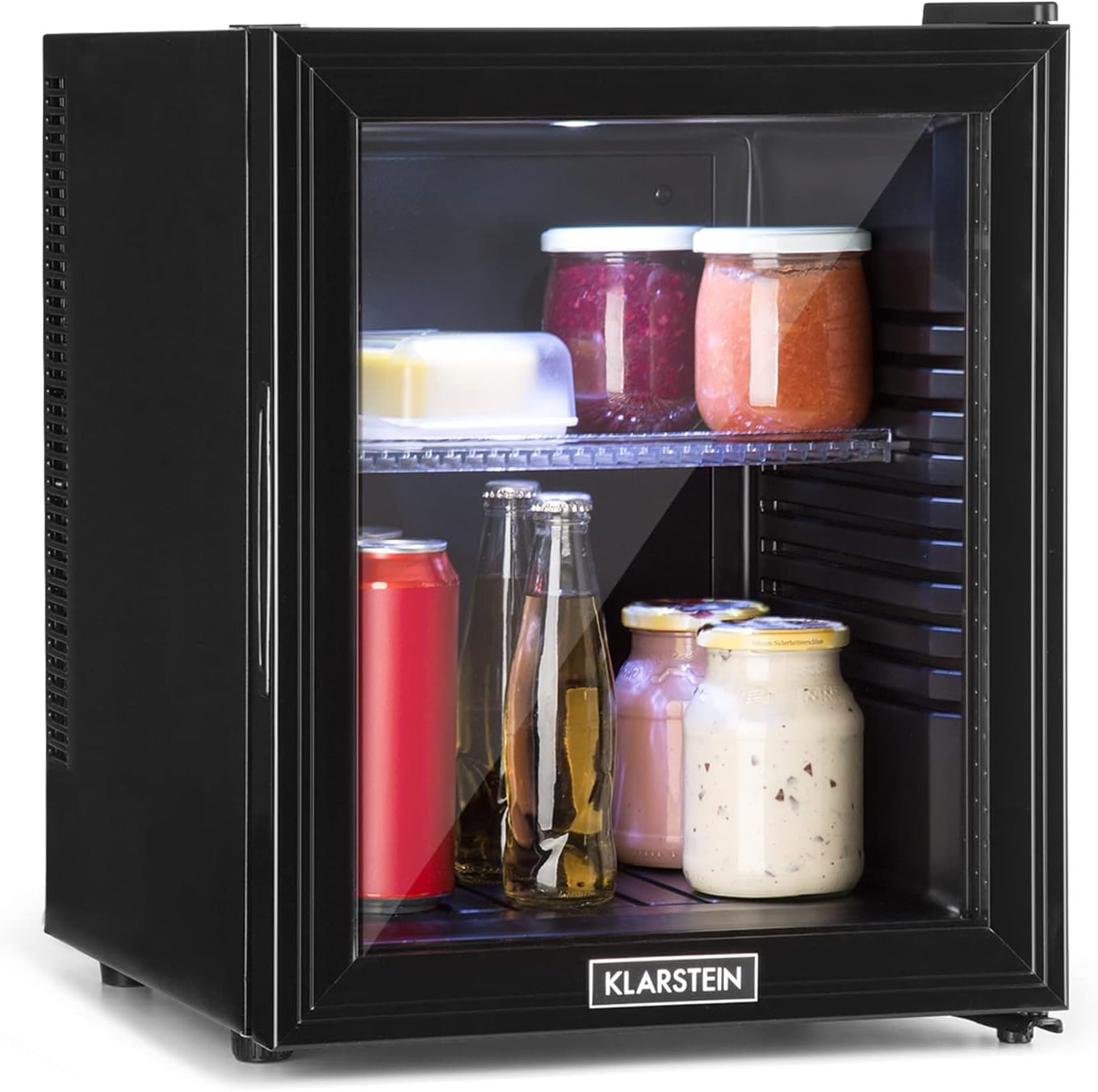 Klarstein Kühlschrank, Mini Kühlschrank mit Glastüre, Mini-Kühlschrank ...