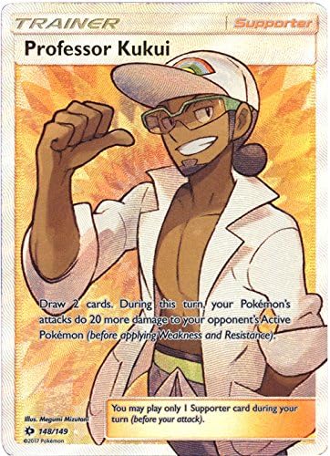 Pokemon - Professor Kukui - 148/149 - Full Art Ultra Rare : Toys & Games