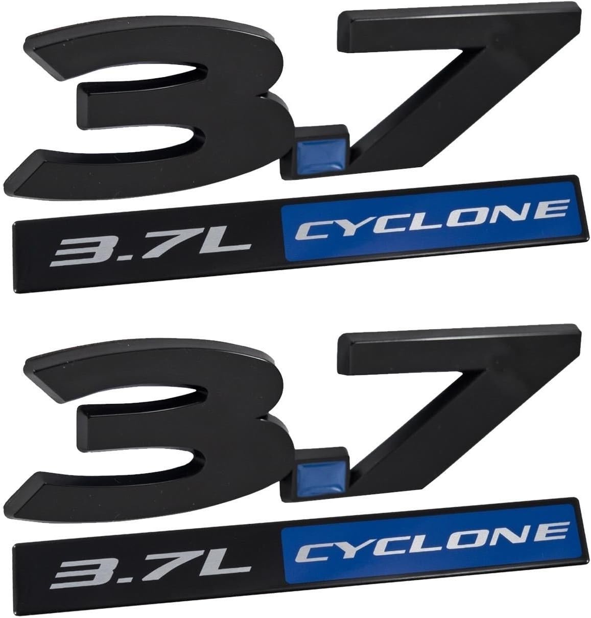Amazon.com: 3.7L Cyclone Engine Black & Blue 4pc Emblem Set : Automotive