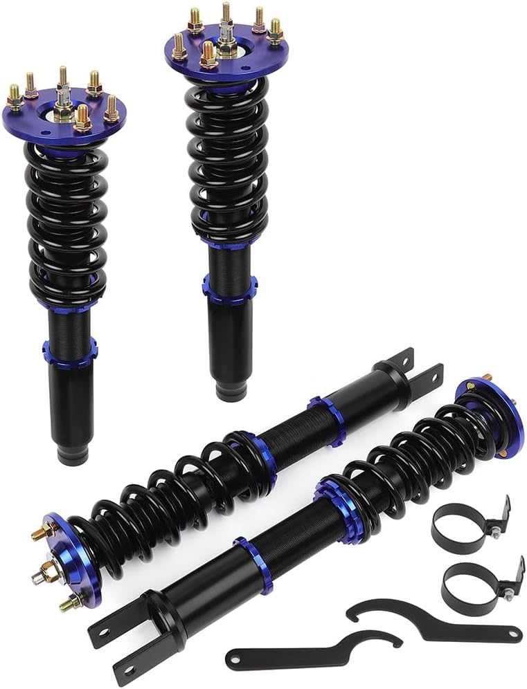 Amazon.com: Coilover Struts Spring Shocks Adjustable Height Coilovers ...