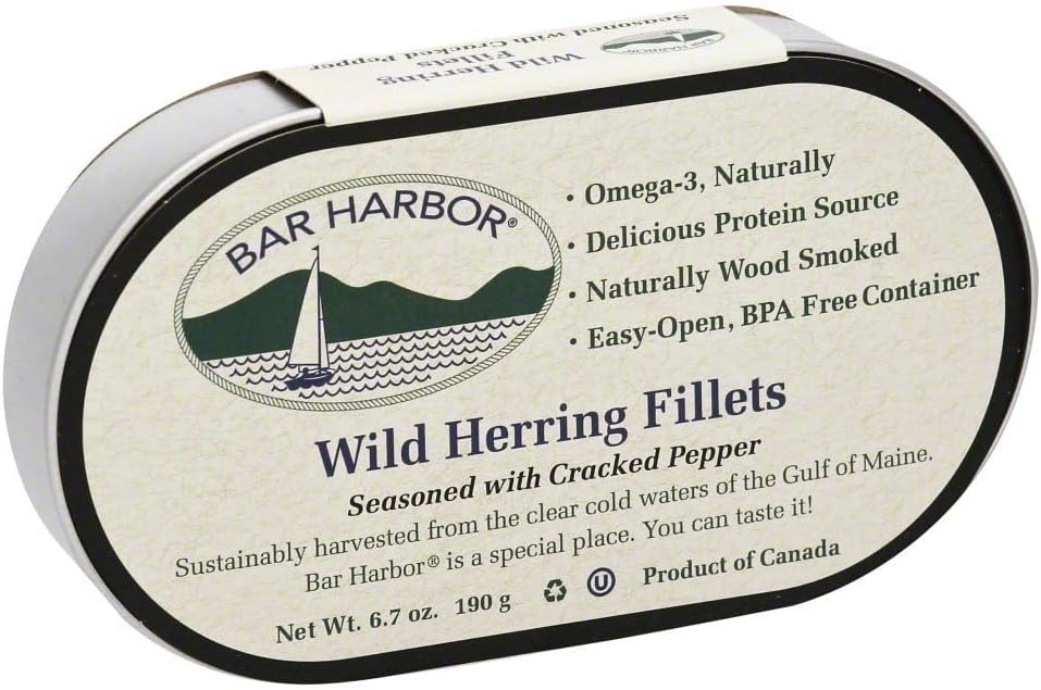 Amazon.com : Wild Herring Fillets seasoned with crack pepper(pack of 6 ...
