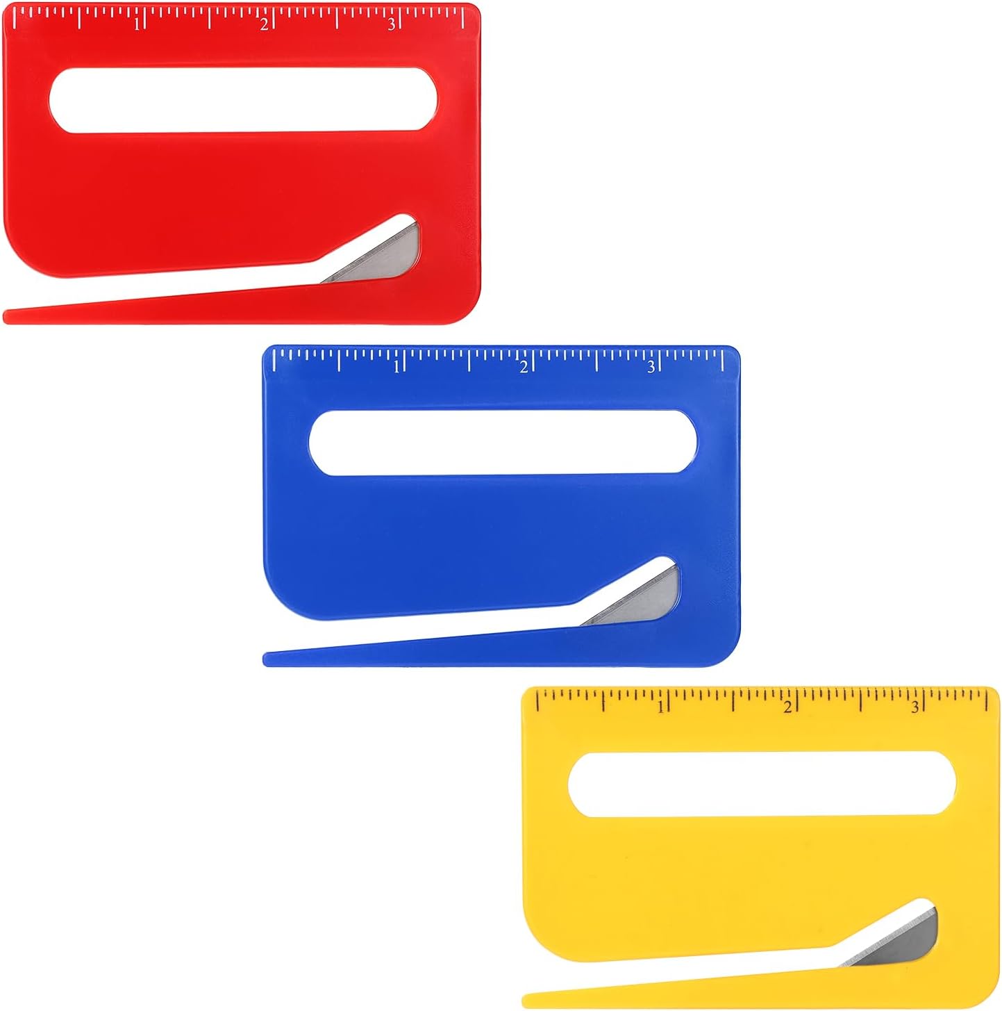 Amazon.com : 3pcs Envelope Openers, 3 Colors Upgrade Envelope Slitter ...