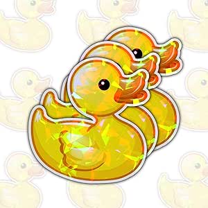Amazon.com: (3Pcs) Yellow Duck Sticker Funny Meme Cute Duck Decal, Duck ...
