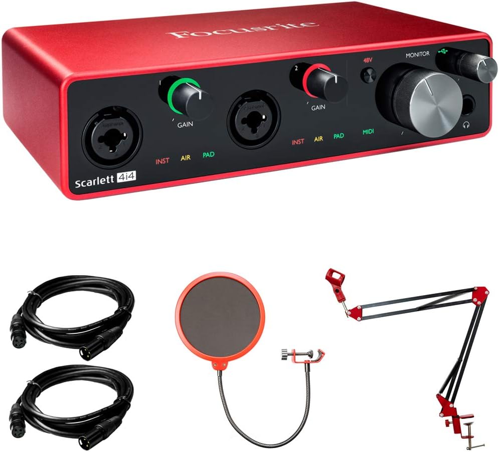 Amazon.com: Focusrite Scarlett 2i2 USB Audio Interface (3rd Gen) with ...