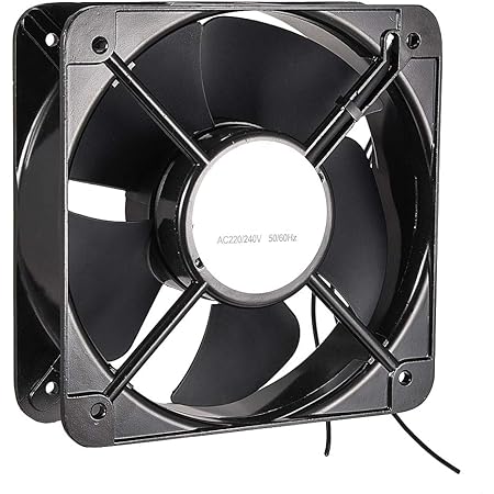 Amazon.com: uxcell Cooling Fan 200mm x 200mm x 60mm FP-20060EX-S1-B AC ...