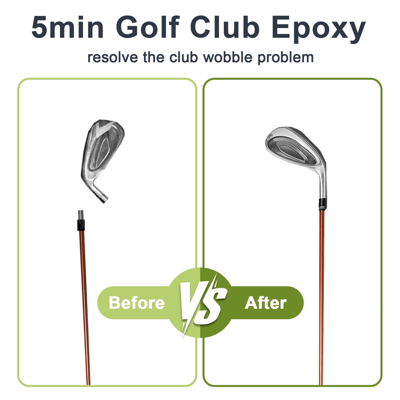Snapklik.com : EIGTWEN 5min Golf Club Epoxy, 60ml Extra Strength Golf ...