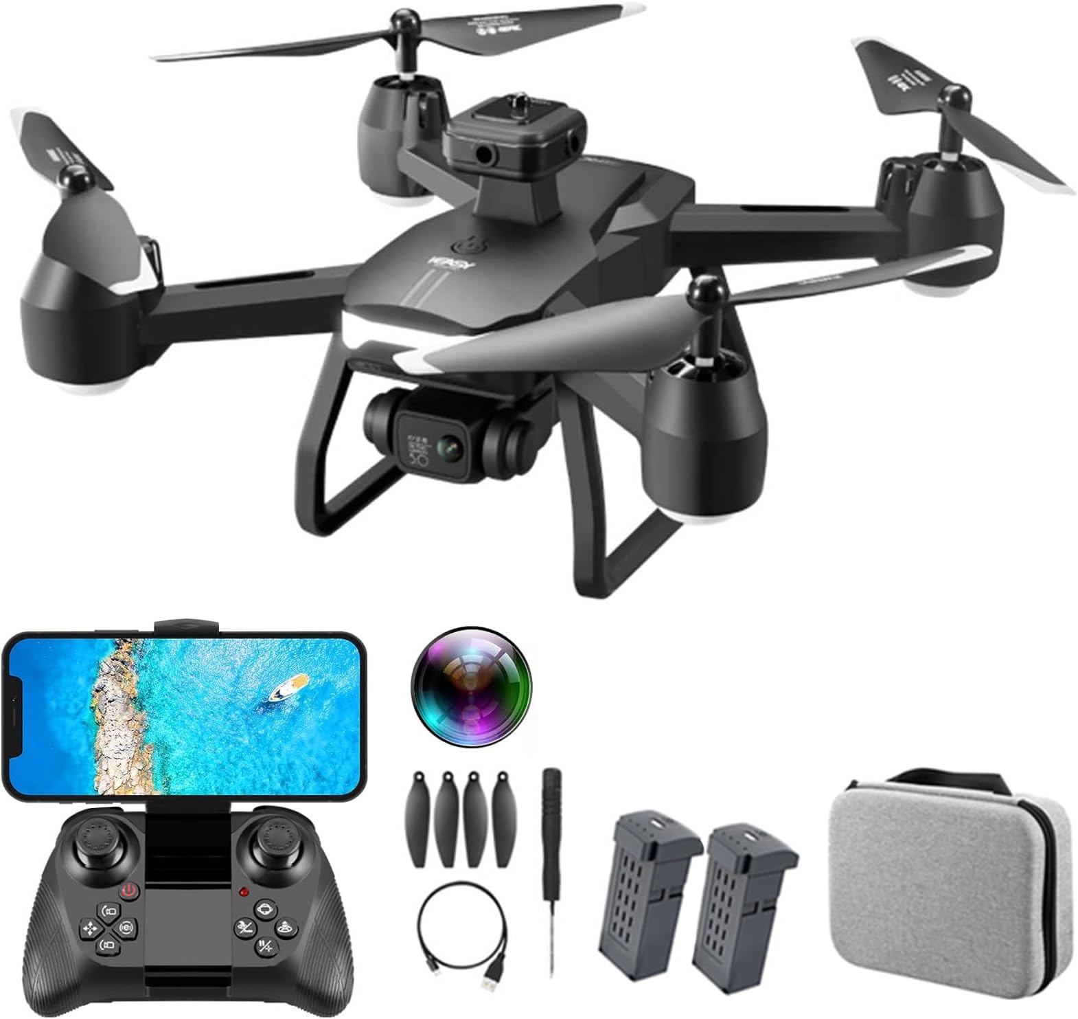 Amazon.com: Hylukon Drones with Camera for Adults 6K Foldable Headless ...