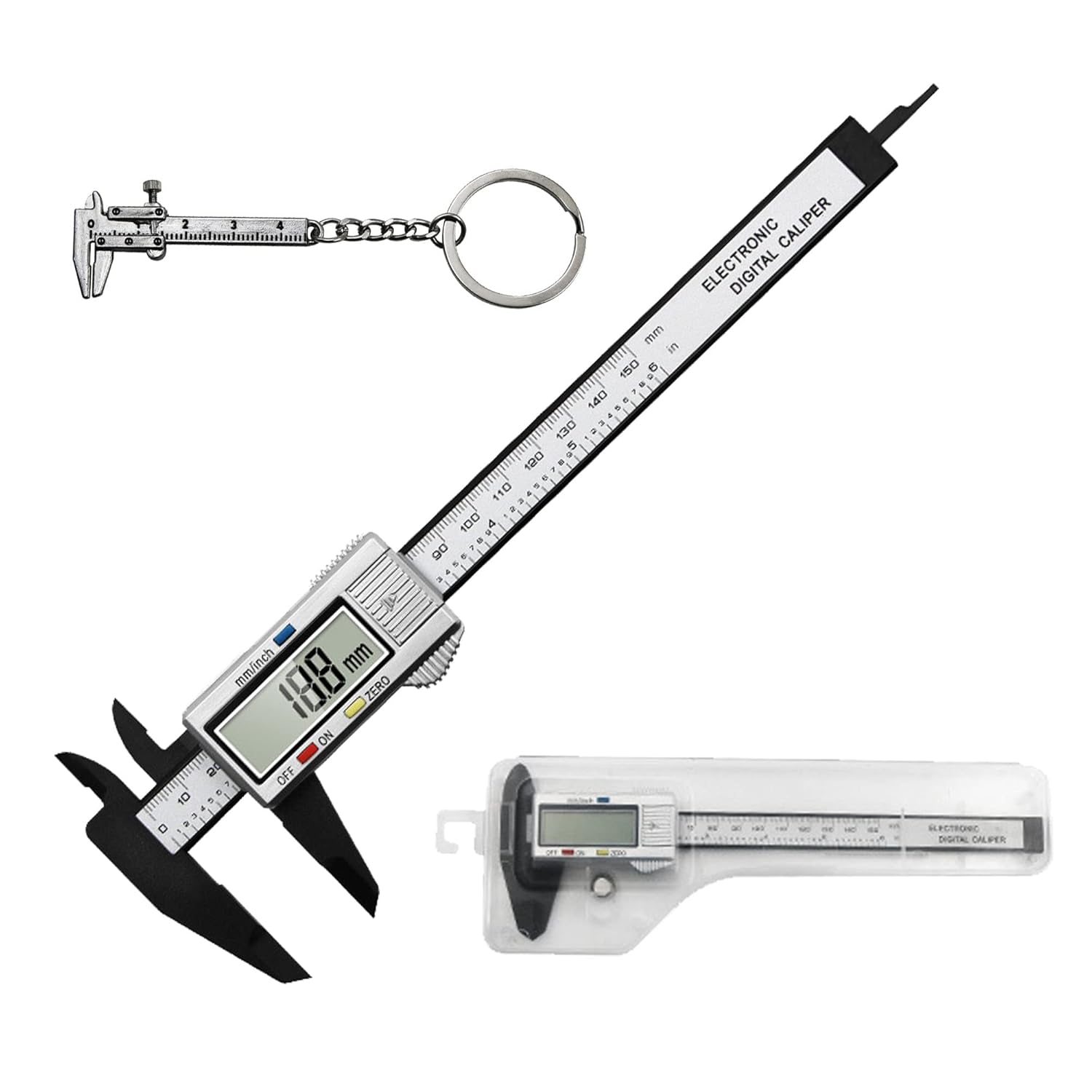 DXIA Calibri Digitale, Calibri a Corsoio da 150mm / 6 Pollici ...