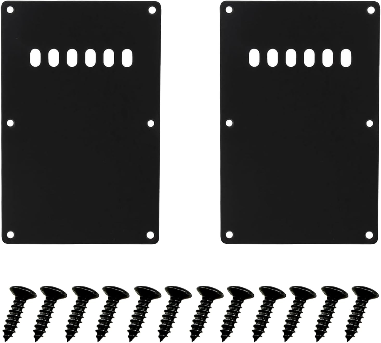 Amazon.com: ZZHXSM 2PCS 6 Hole Electric Guitar Pickguard ABS Backplate ...