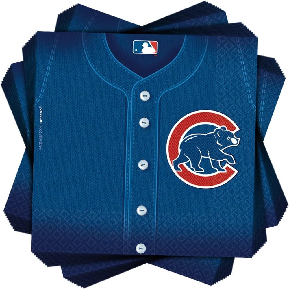 Amazon.com: Blue Chicago Cubs? Official Paper Luncheon Napkins - 6.5" x ...