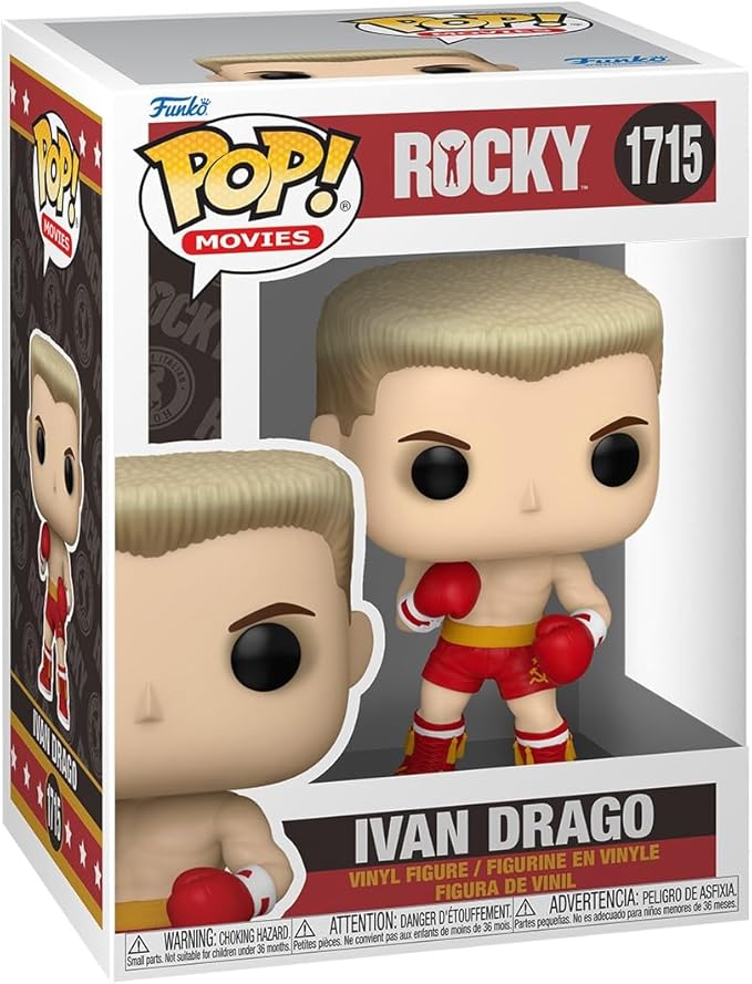Amazon.com: Funko Pop Movies: Rocky - Ivan Drago - Rocky Franchise - Collectable Vinyl Figure ...