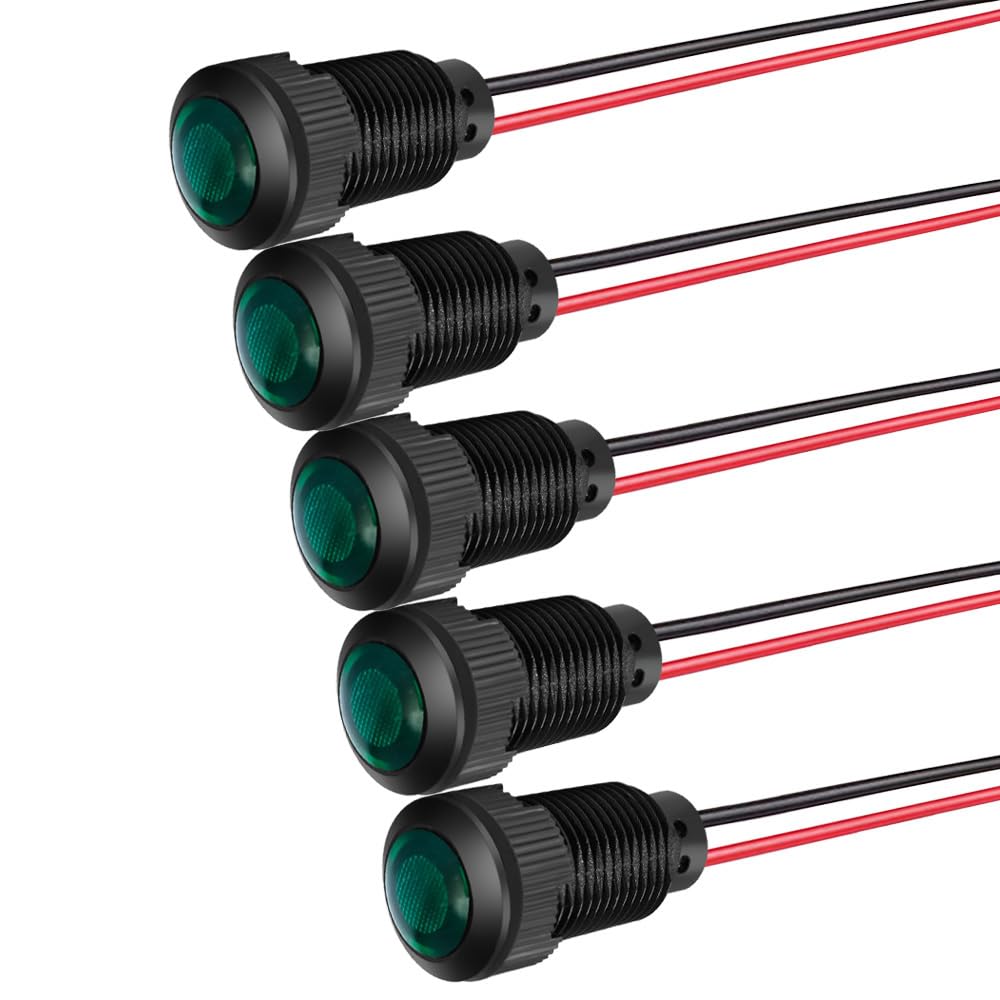 Amazon.com: Gebildet 5pcs LED Plastic Indicator Pilot Light 110VAC ...