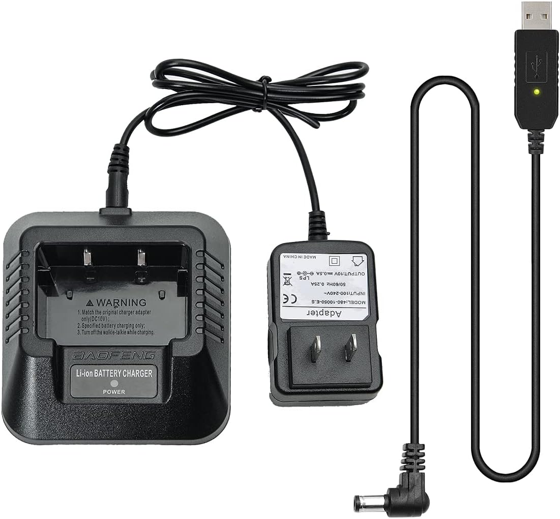Amazon.com: Baofeng Charger UV-5R BF-F8HP Charger Two-Way Radio Charger ...