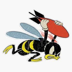 Amazon.com - Bomber Bee Window Bumper Sticker Decal 5"