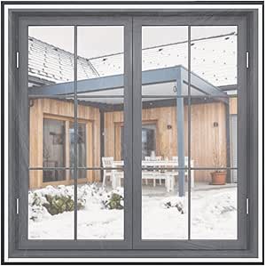 Pshopping Window Insulation Kit with 48“ x 63” Durable Plastic for ...