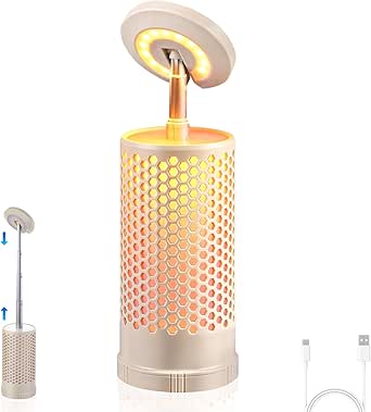 DGRTDZ Telescopic LED Camping Lantern, 2600mAh Type‑C Rechargeable ...