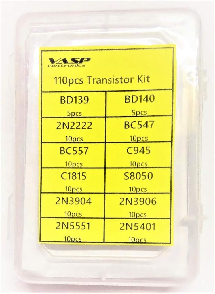 Vasp Electronics Transistor Kit Box - 110 pcs 12 Types - BD139 BD140 ...