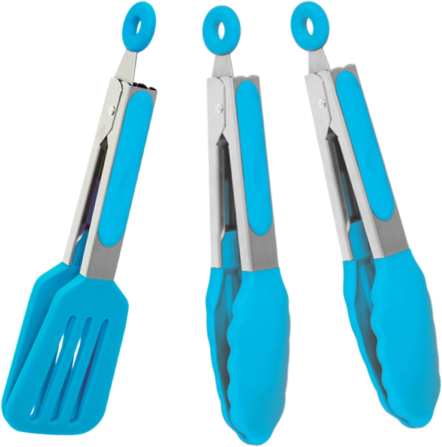 Amazon.com | HINMAY Mini Tongs with Silicone Tips 7-Inch Small Serving ...