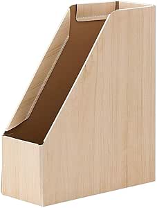 Amazon | セキセイ ウッズスタイル ボックスファイル A4タテ ナチュラルブラウン WDS-8650-54 【まとめ買い5個セット】 | ボックスファイル | 文房具・オフィス用品