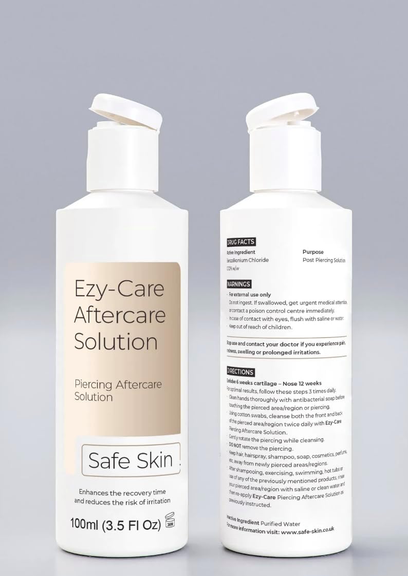 Piercing Aftercare Solution, 100ml : Amazon.co.uk: Beauty