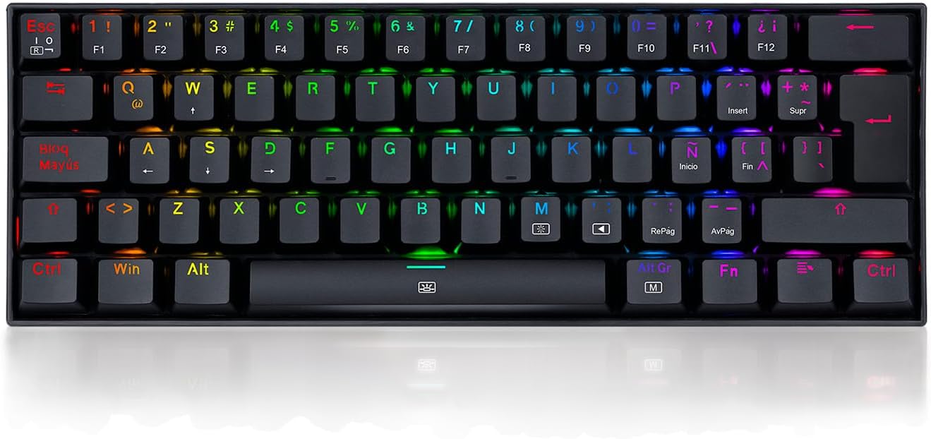 Redragon - Dragonborn Teclado Mecánico Gaming Switch Red RGB Negro ...