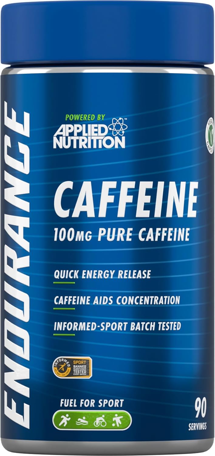 Applied Nutrition | Endurance Caffeine Capsules 100mg - Quick Energy ...