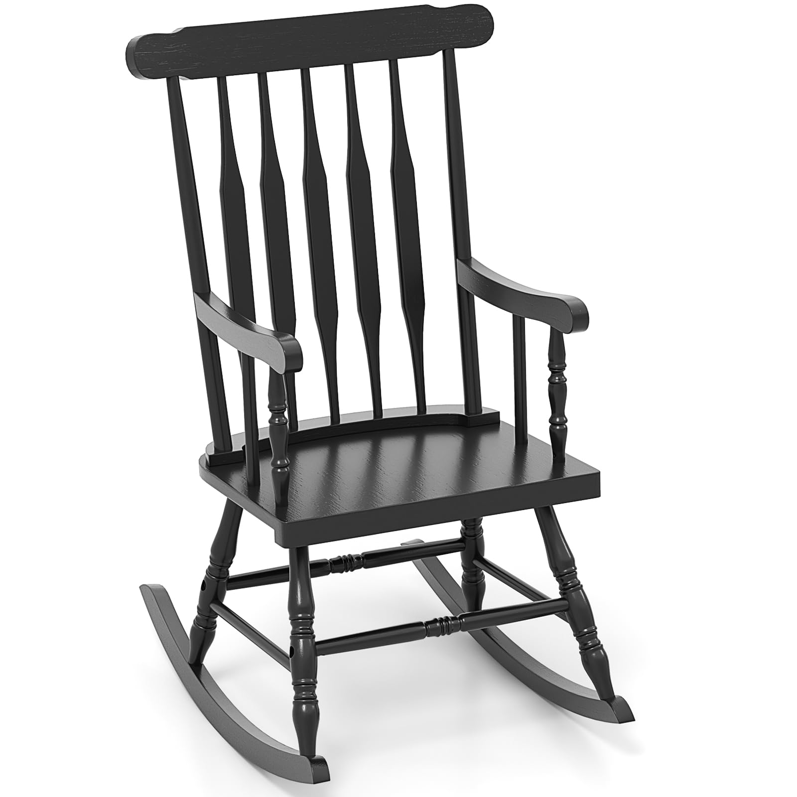 Amazon.com : Giantex Outdoor Wood Rocking Chair - Patio Rocking Chair ...