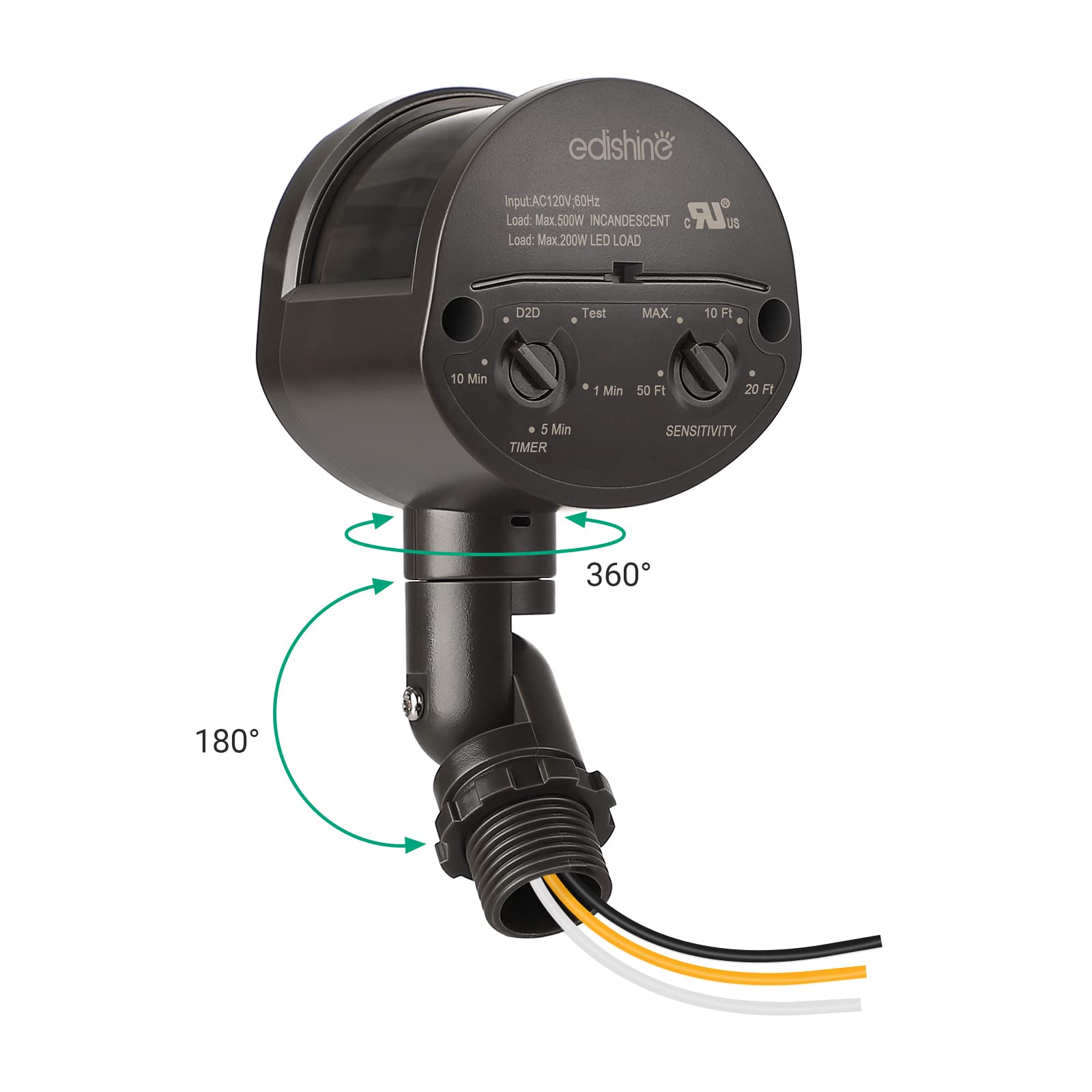 Snapklik.com : Motion Sensor, Automatic Dusk To Dawn, 120V AC Motion ...