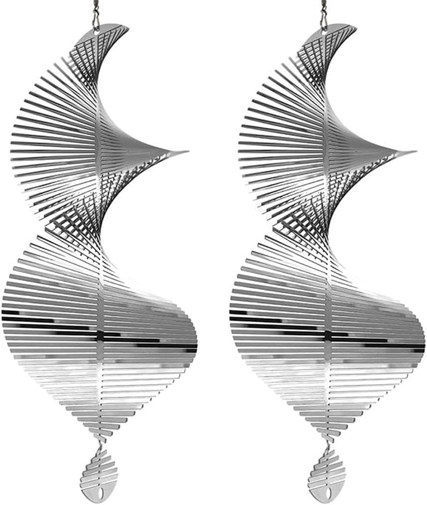 Amazon.com: 2 Pcs 11 Inch Helix Wind Spinner Outdoor Bird Reflectors ...