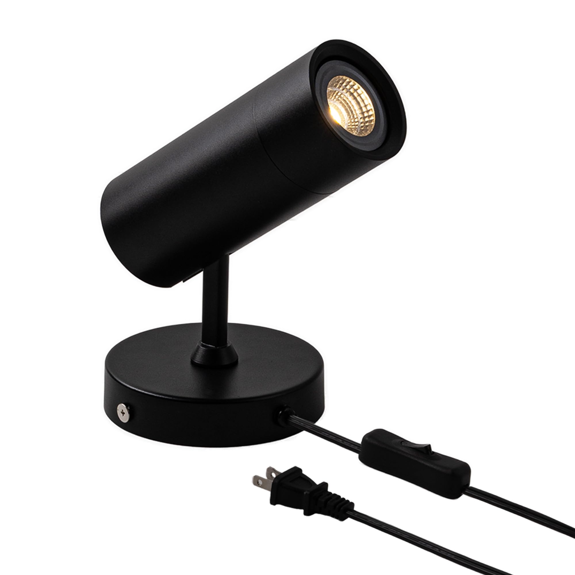 Aisilan Plug in Spotlight Fixtures with On/Off Switch, 7W Replaceable ...