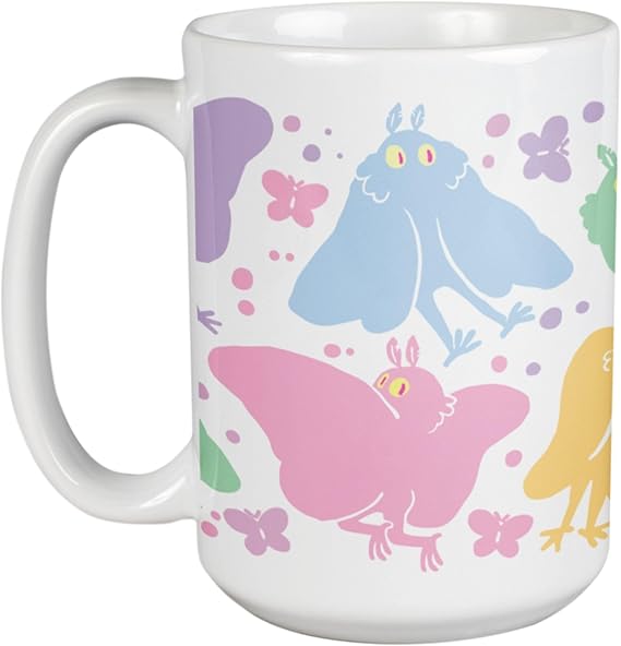 Amazon.com: LookHUMAN Pastel Mothman Coffee Mug - Funny Coffee Mugs ...