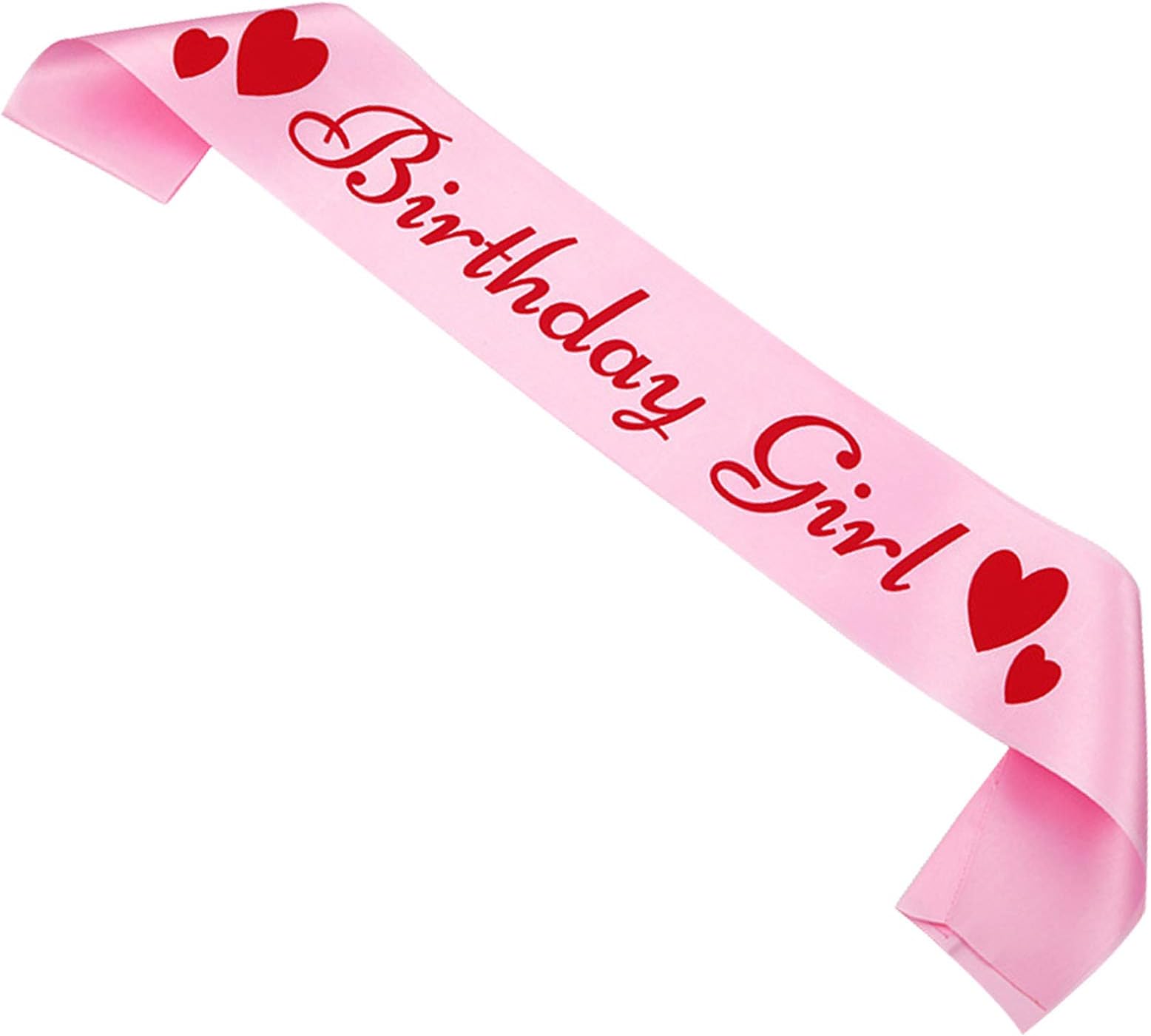 Amazon.com: xo, Fetti Birthday Girl Sash - Pink + Iridescent Foil ...