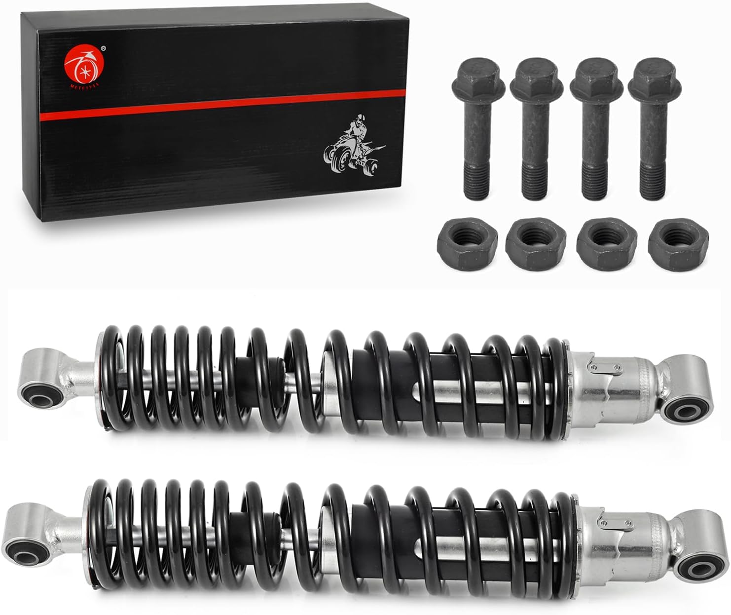 Amazon.com: Front Shocks Absorber Black Spring & Bolt lock Nut ...