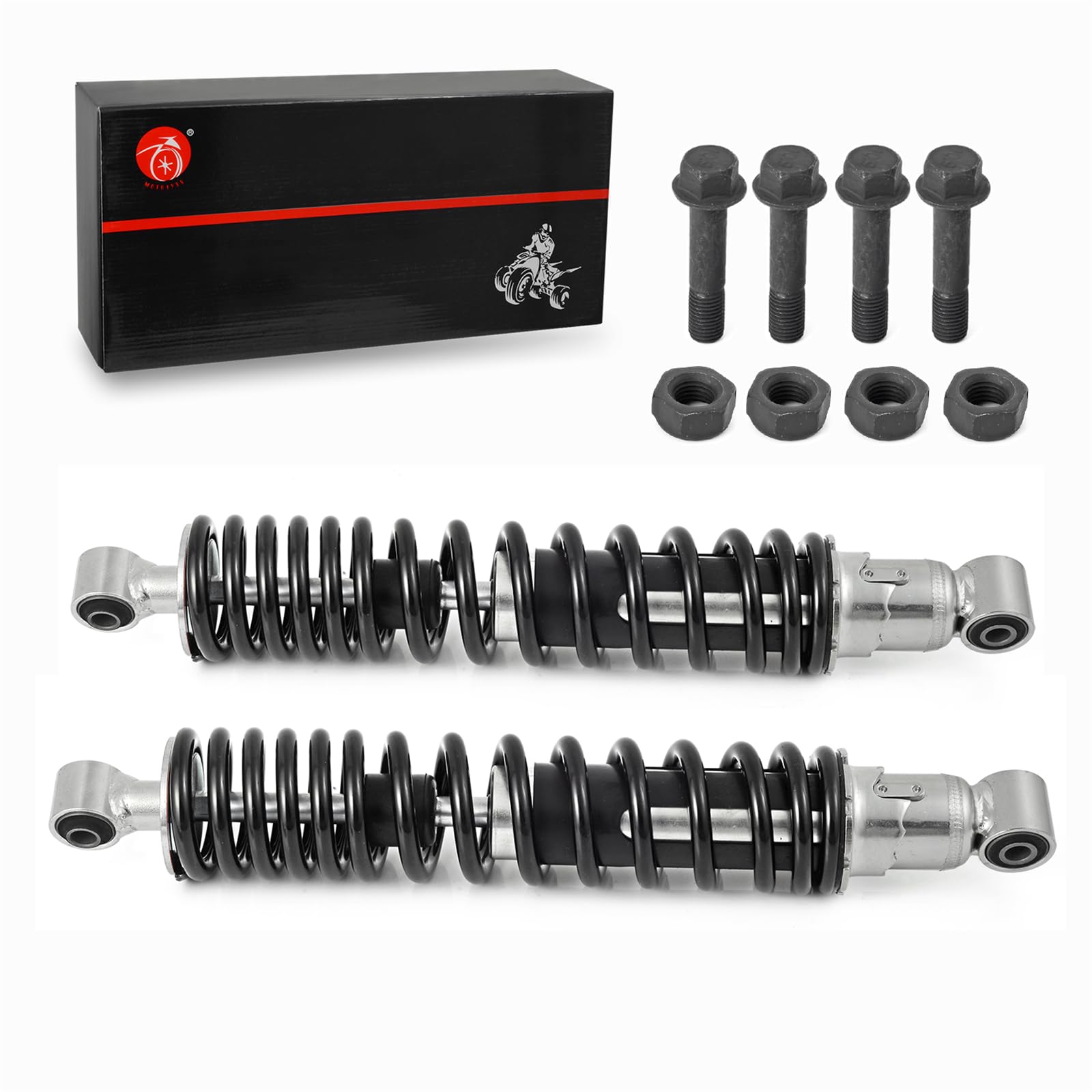 Amazon.com: Front Shocks Absorber Black Spring & Bolt lock Nut ...