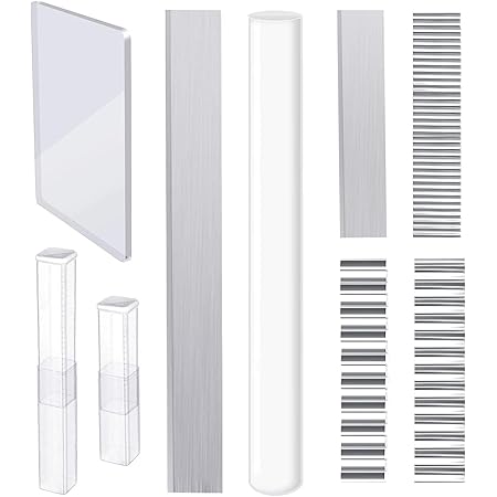 LAMXD 2 Pieces Hollow Ultra Smooth Acrylic Clay Rollers Solid Material ...
